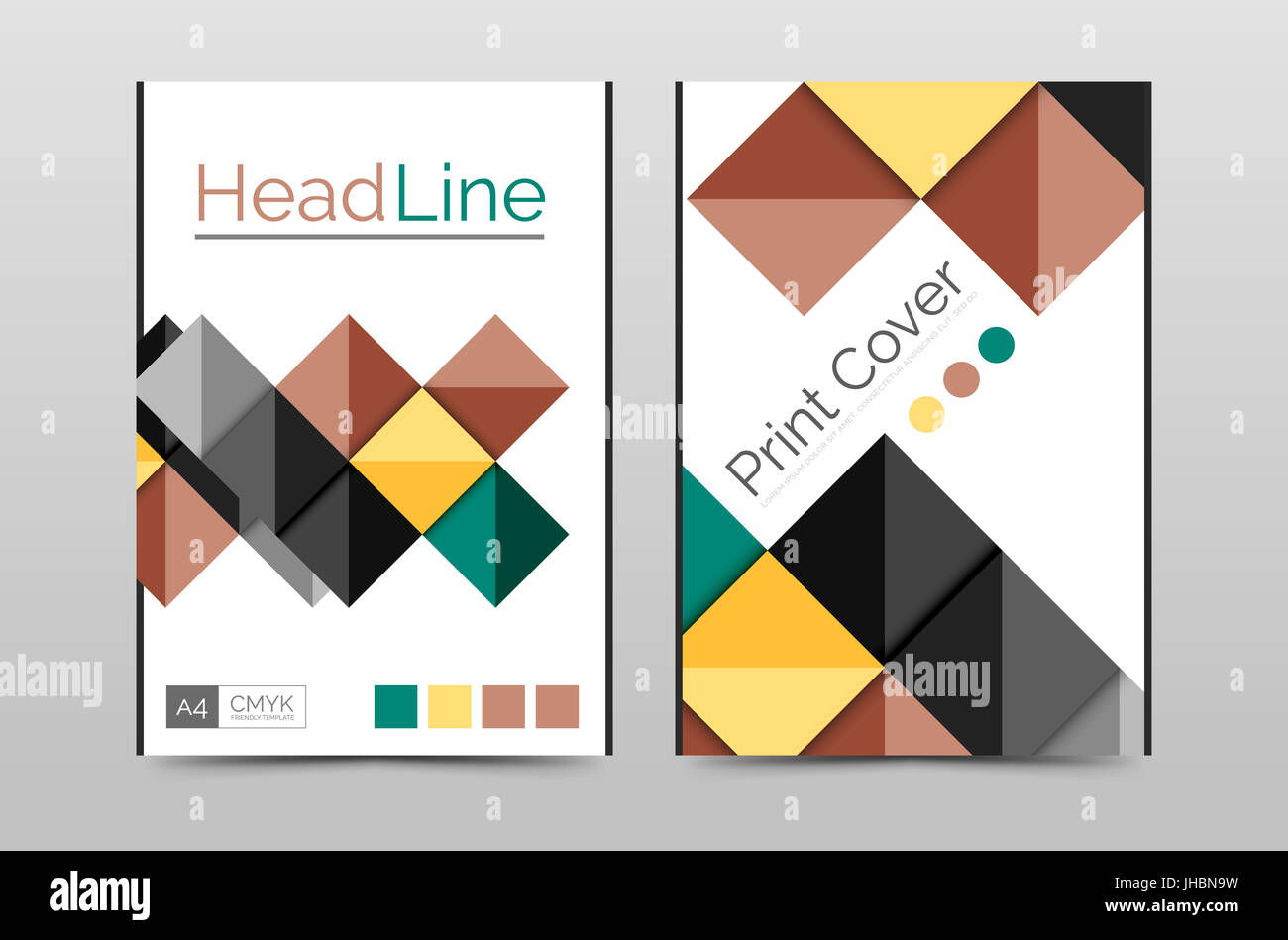 Rapport annuel d'entreprise brochure gabarit de protection, format A4 ...