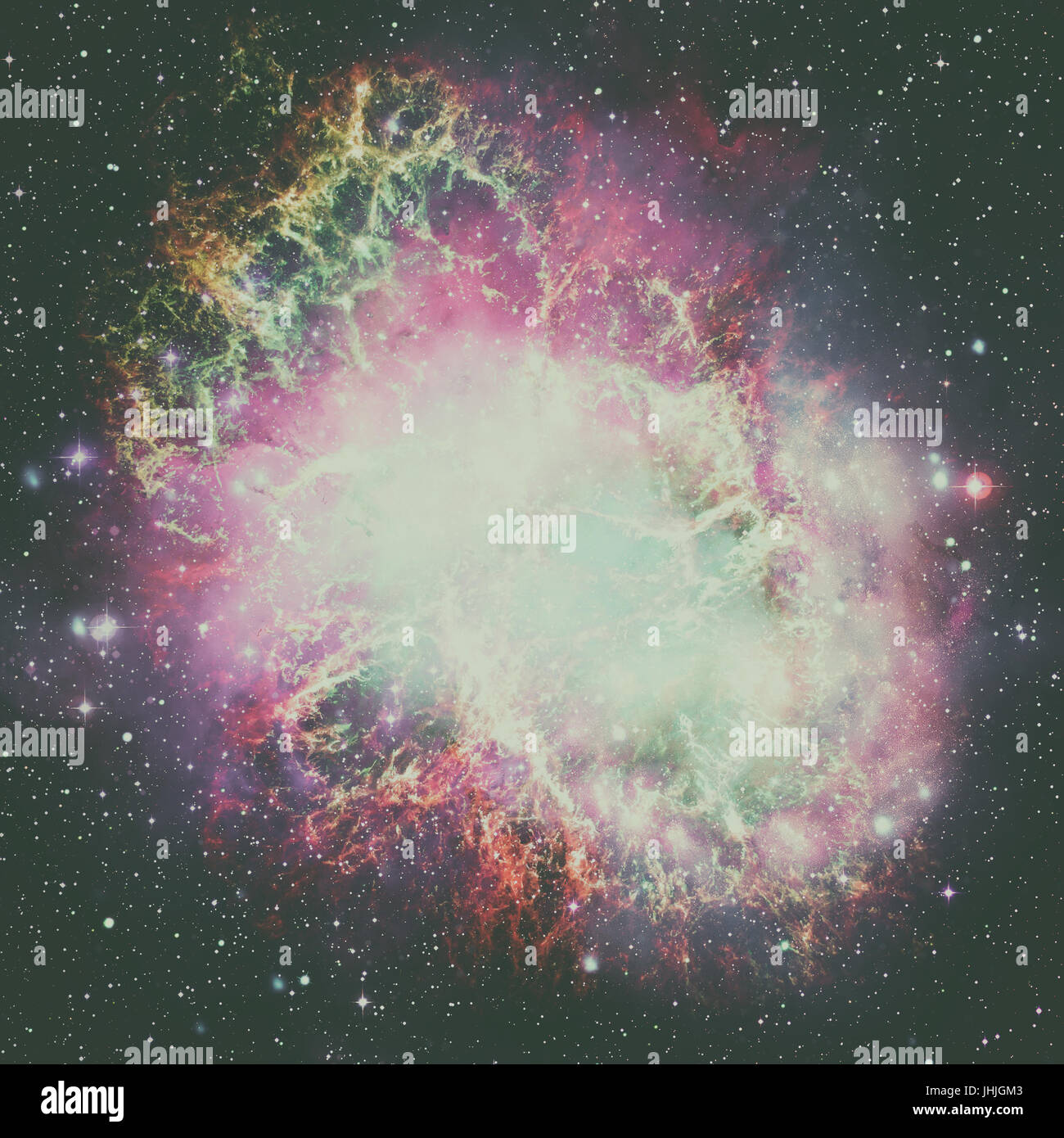 Nébuleuse de l'espace coloré avec des étoiles. Éléments de cette image ...