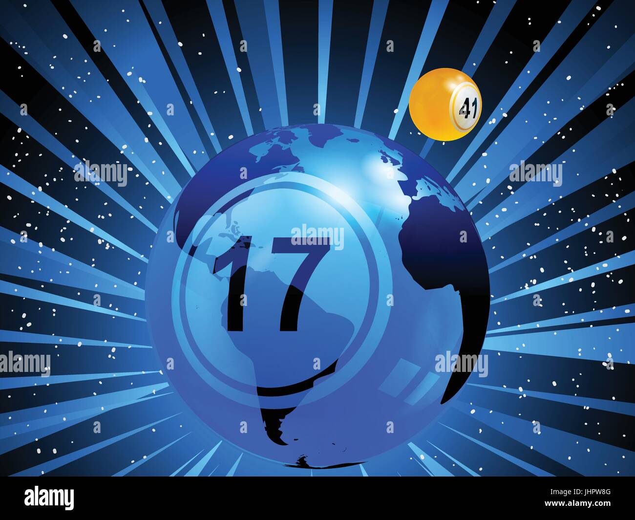 Organisation mondiale de la planète Terre avec nombre de Bingo Lotto et ...