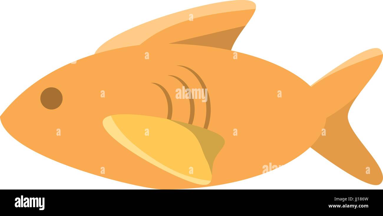 Cartoon poisson isolé Image Vectorielle Stock - Alamy