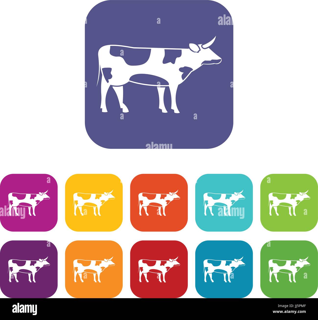 Alpes et vache Banque d'images vectorielles - Alamy