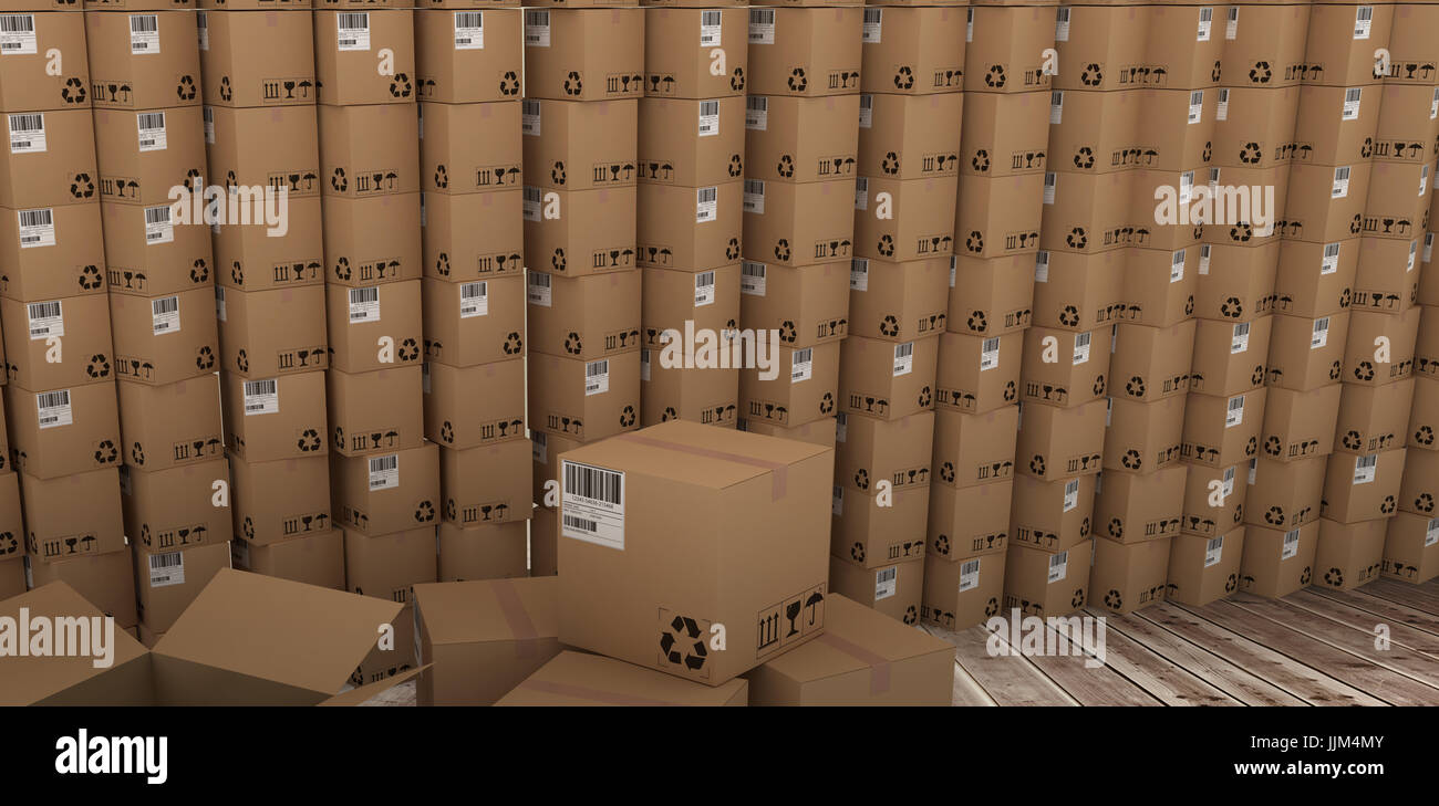 Pile de carton Banque de photographies et d’images à haute résolution ...