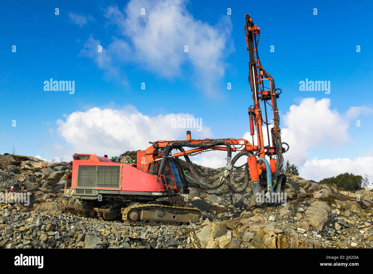 Machine de forage hydraulique Banque de photographies et d’images à ...