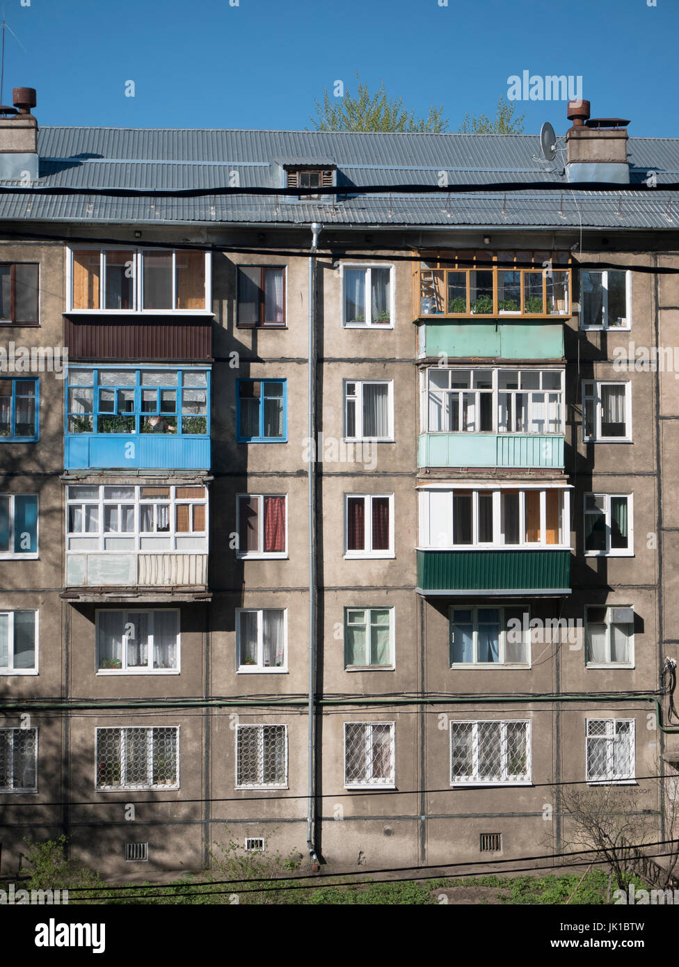 Soviet apartment block Banque de photographies et d’images à haute ...
