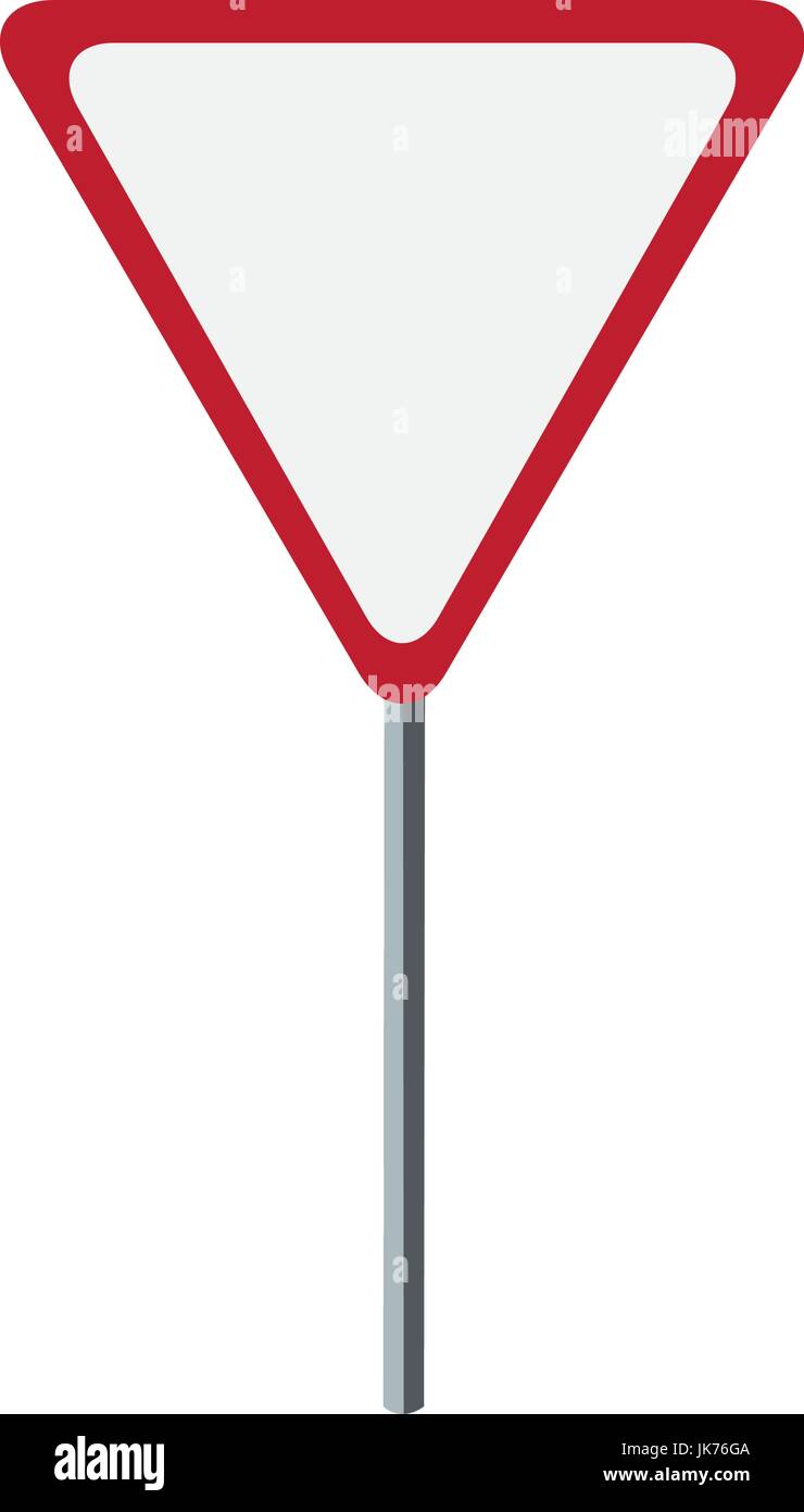 Panneau de signalisation de danger triangle rouge Banque d'images ...