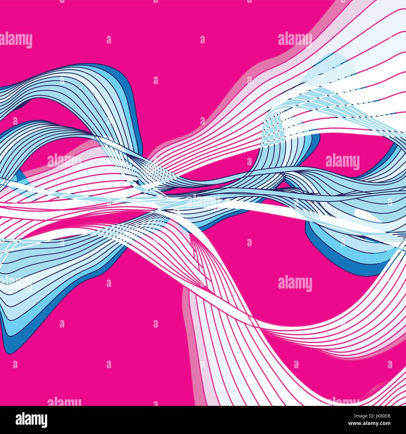 Graphisme ondulé Banque d'images vectorielles - Alamy