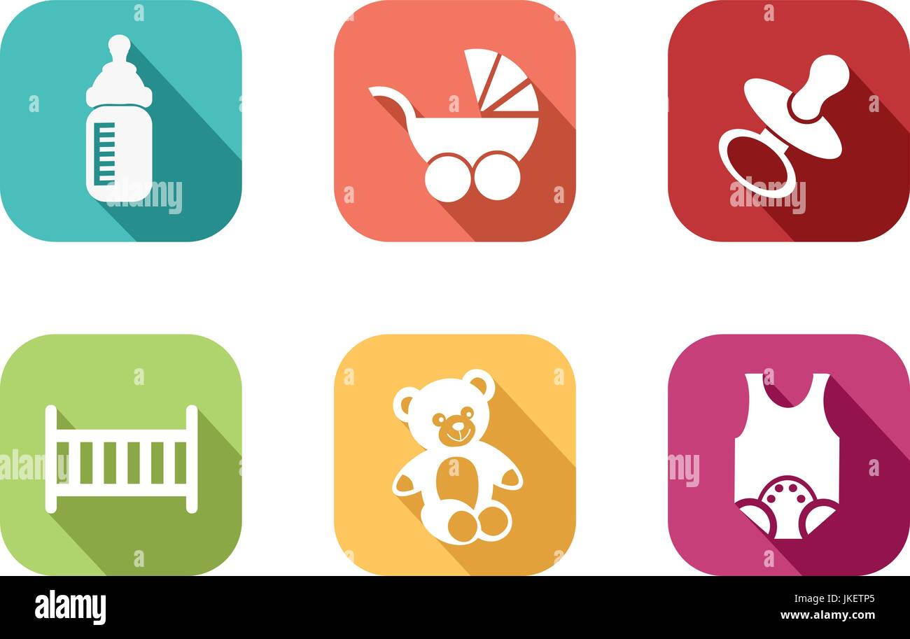 Bebe au berceau Banque d'images vectorielles - Alamy