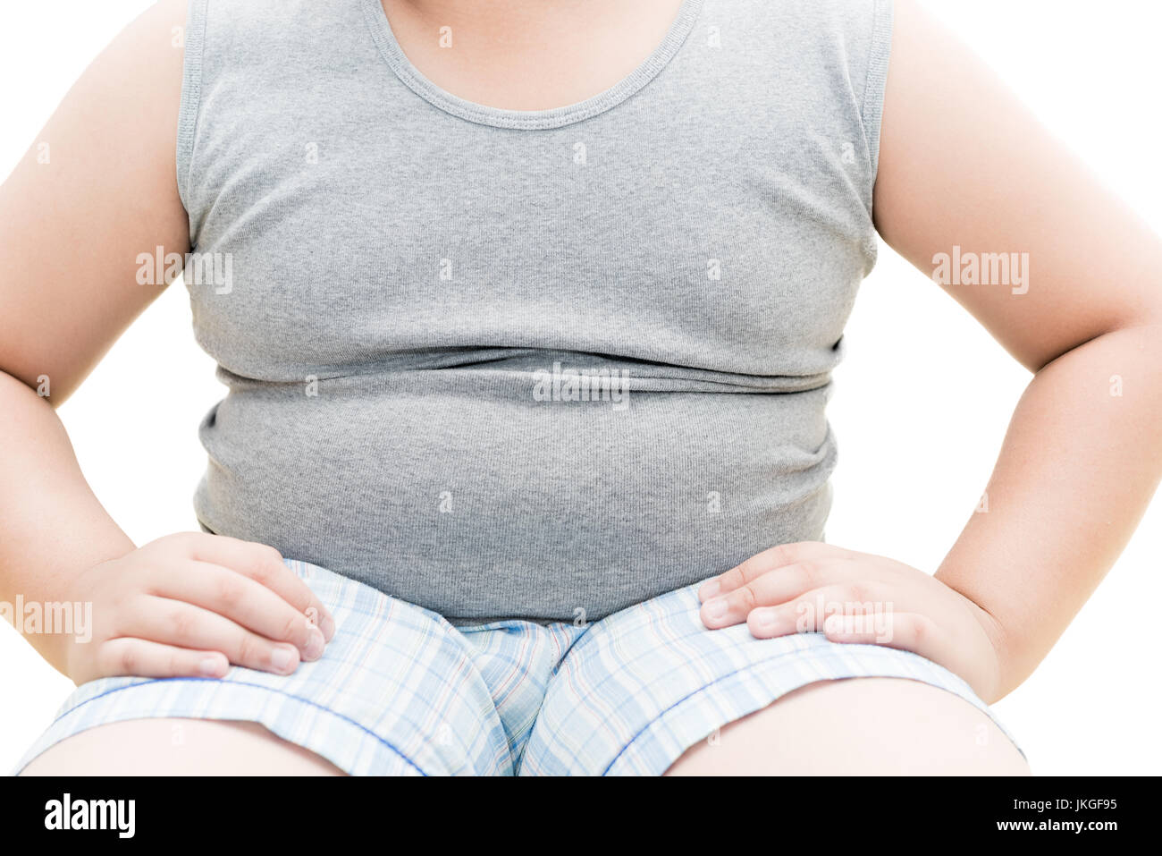 En surpoids enfant Banque de photographies et d’images à haute ...