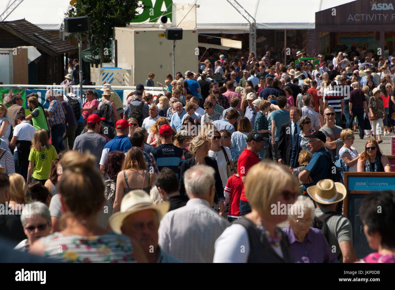 Llanelwedd, Powys, au Royaume-Uni. 24 juillet, 2017. L'showground est ...