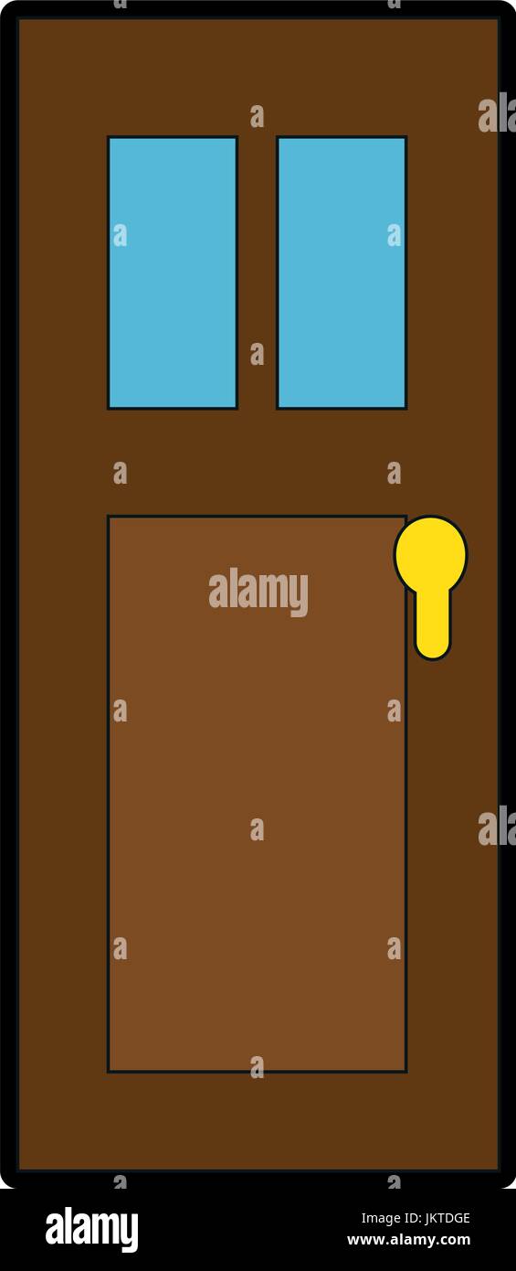 Icône de l'image isolée porte sur fond blanc icon Image Vectorielle ...