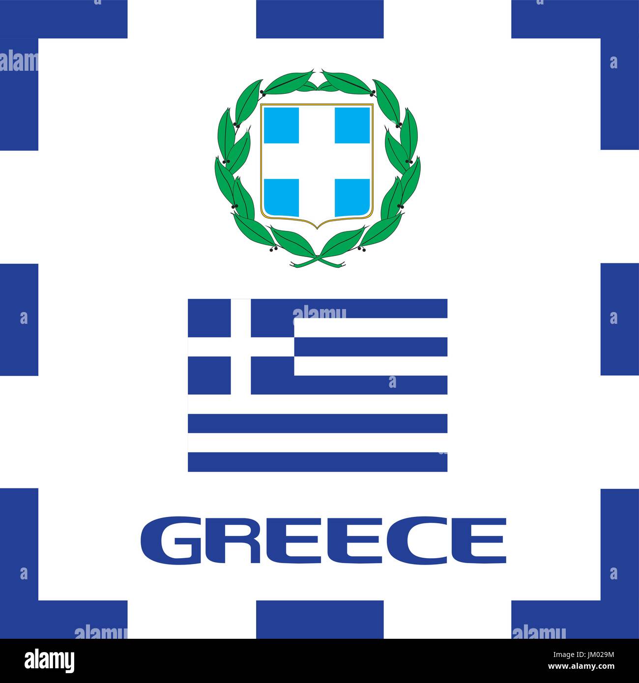 Symbole national de la grèce Banque d'images vectorielles - Alamy