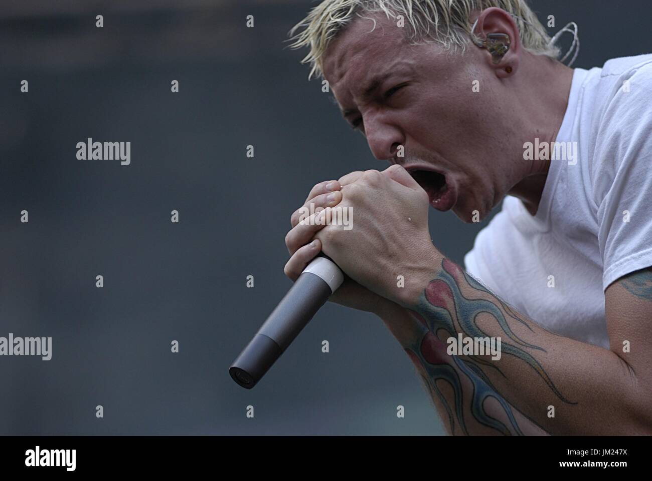 Linkin park in concert at giants stadium Banque de photographies et d ...