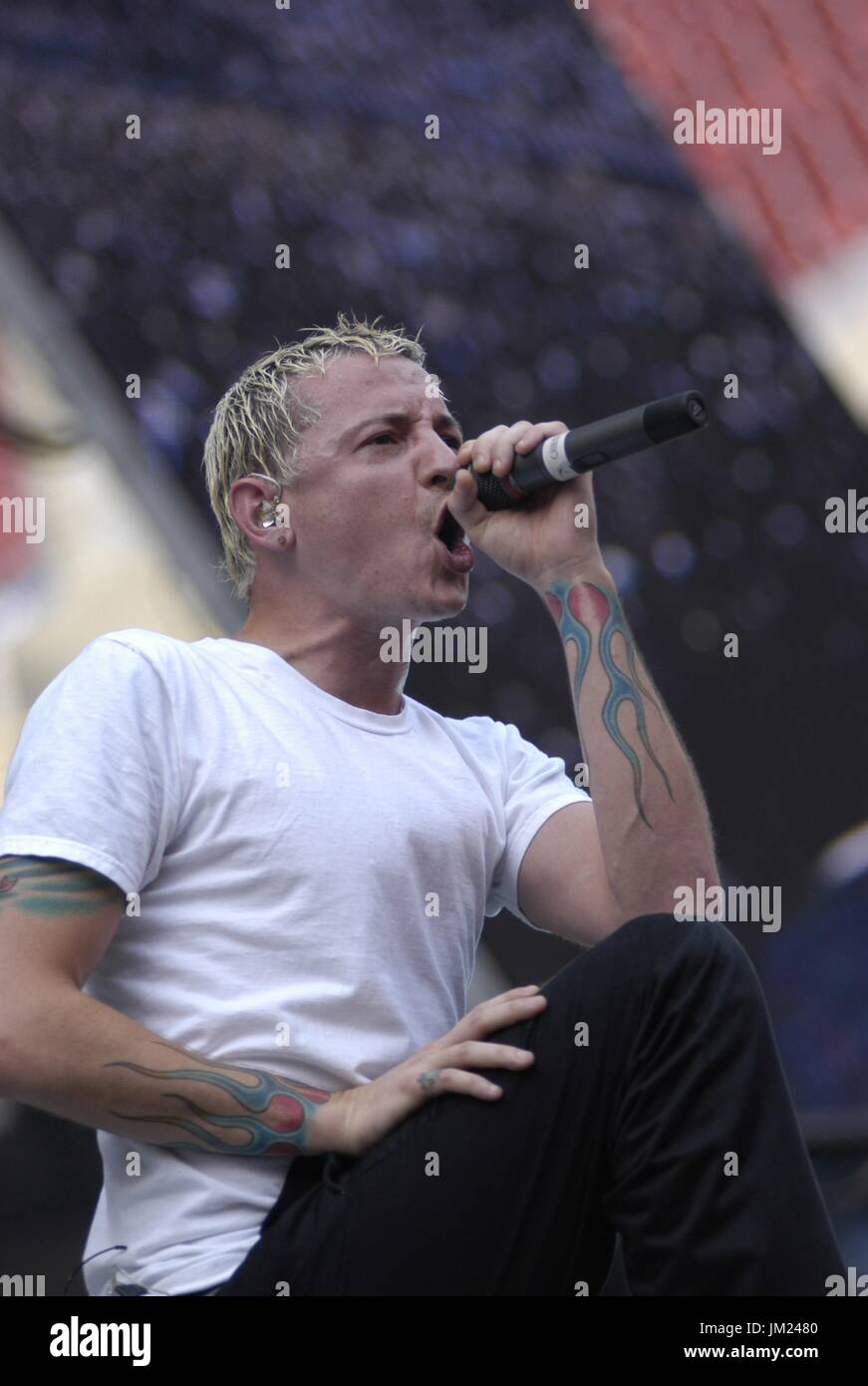 Linkin park in concert at giants stadium Banque de photographies et d ...