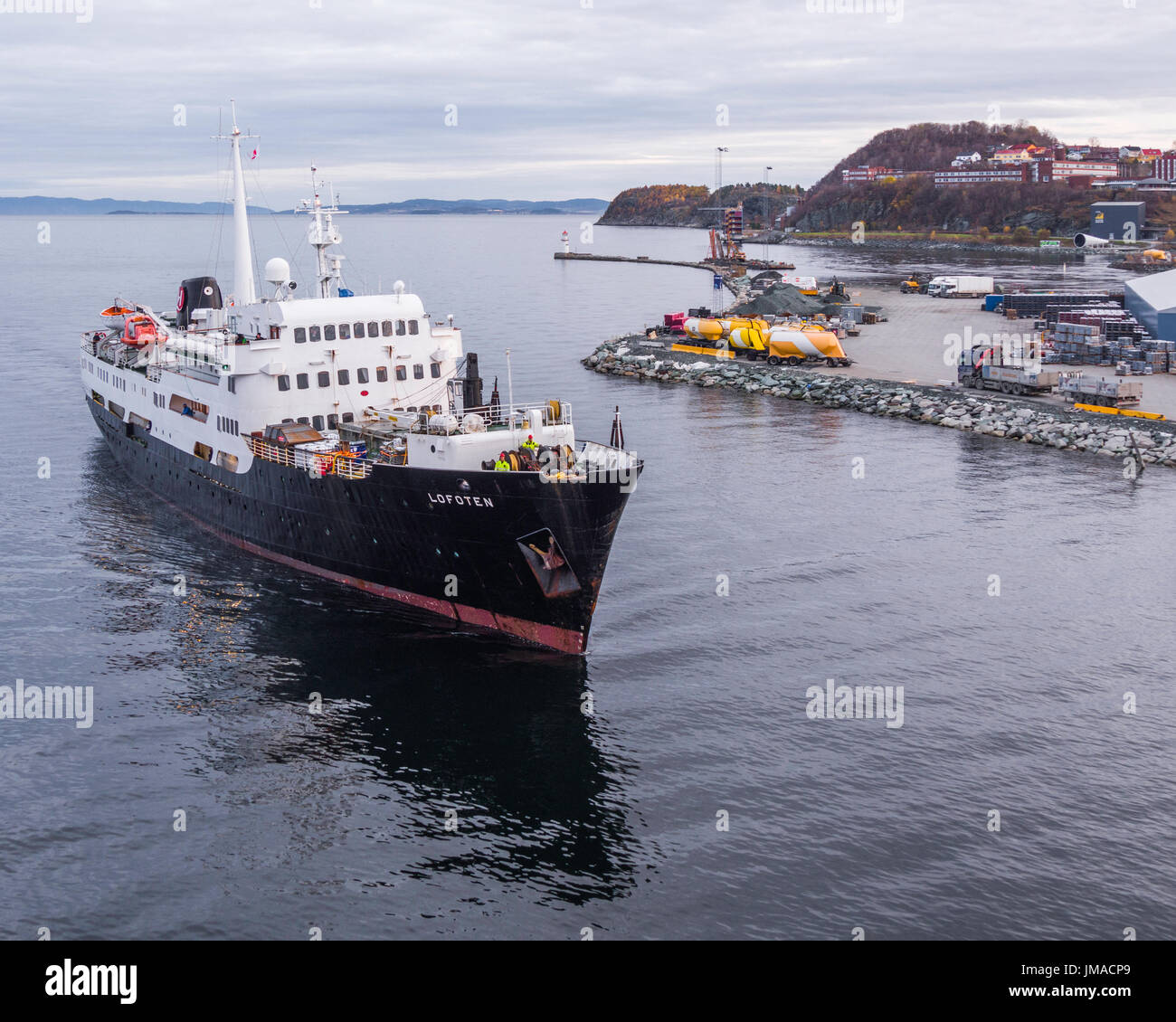 Vintage hurtigruten ship Banque de photographies et d’images à haute ...