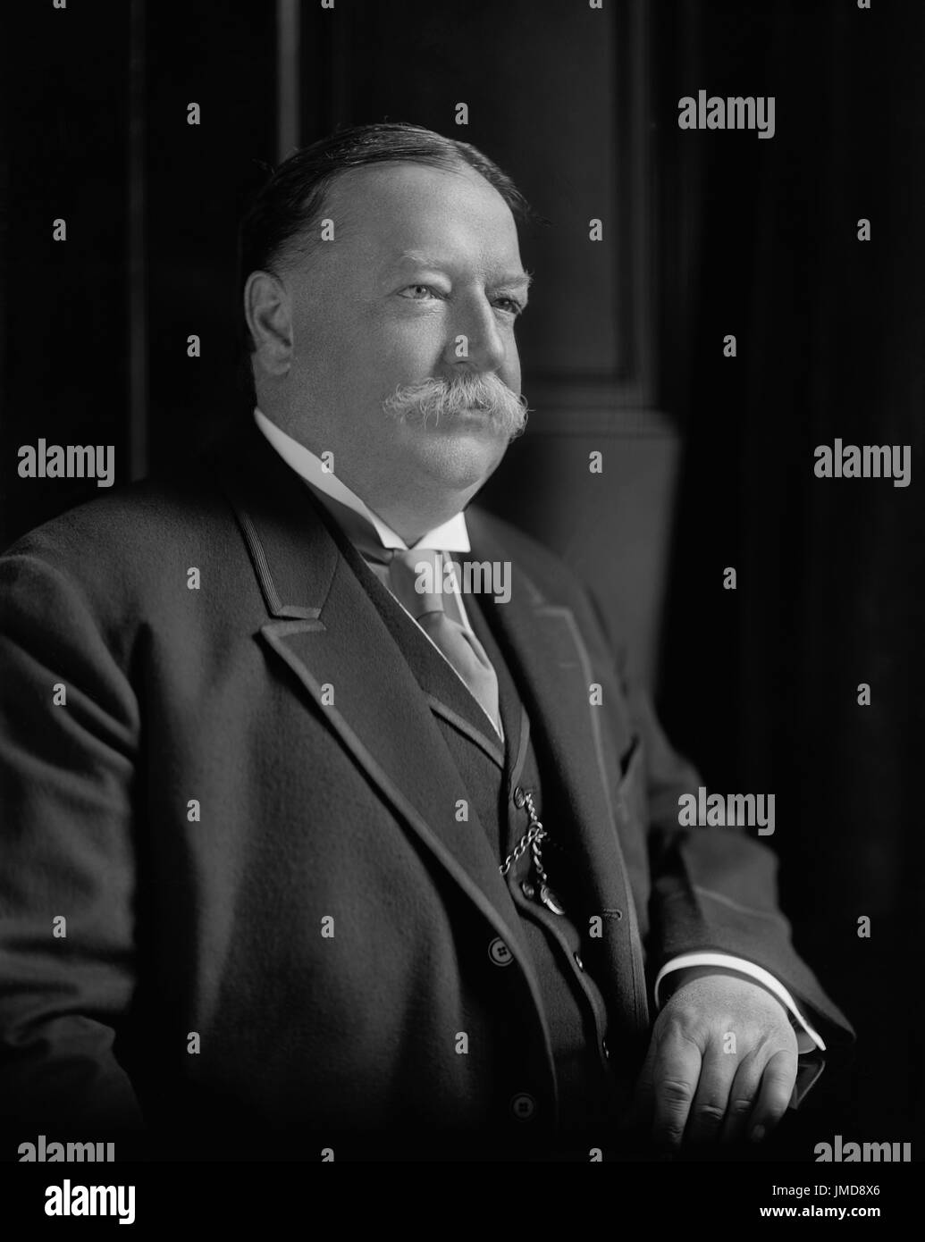 William howard taft portrait Banque d'images noir et blanc - Alamy
