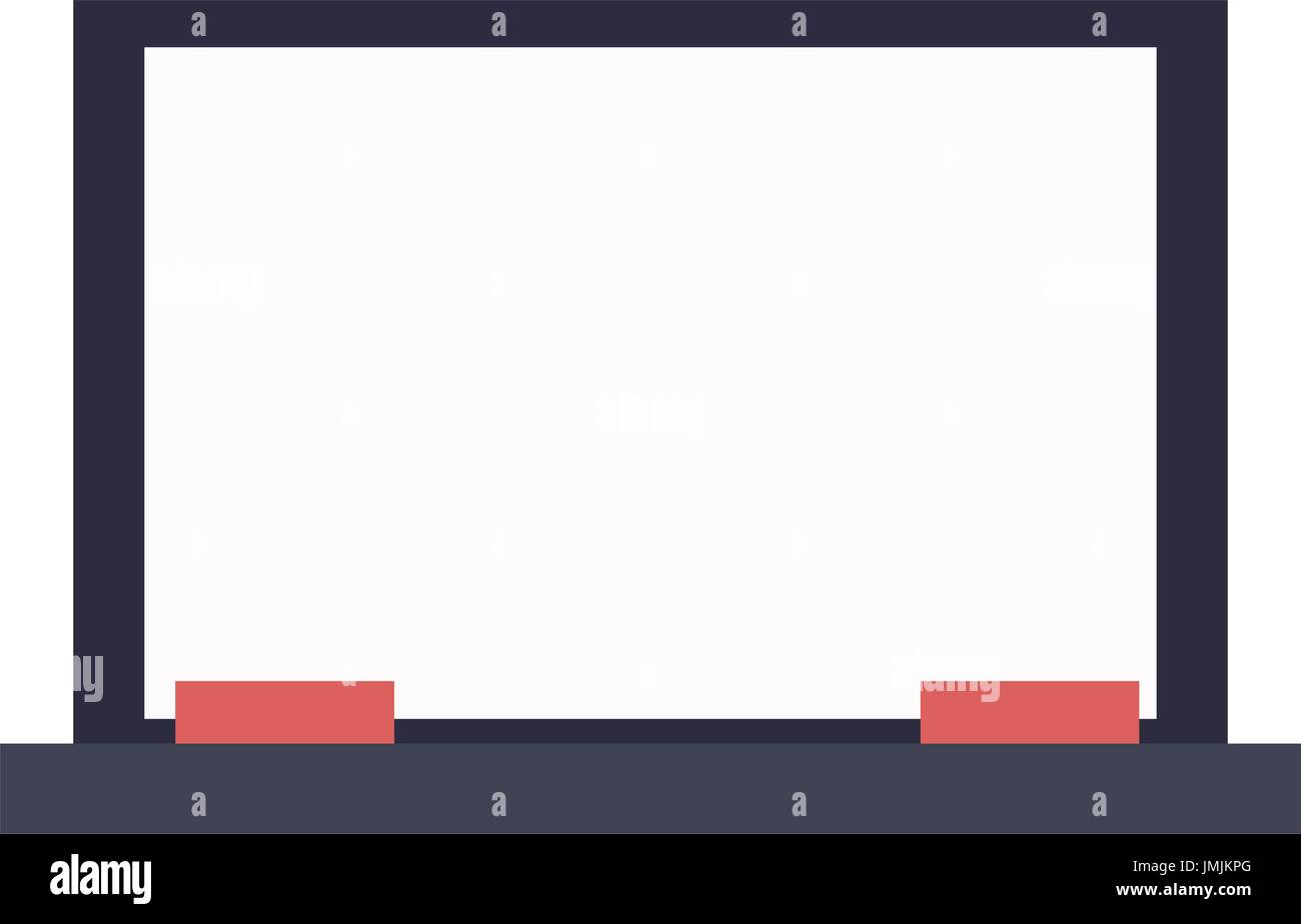 Tableau de l'école vide avec texture gomme du châssis Image Vectorielle ...