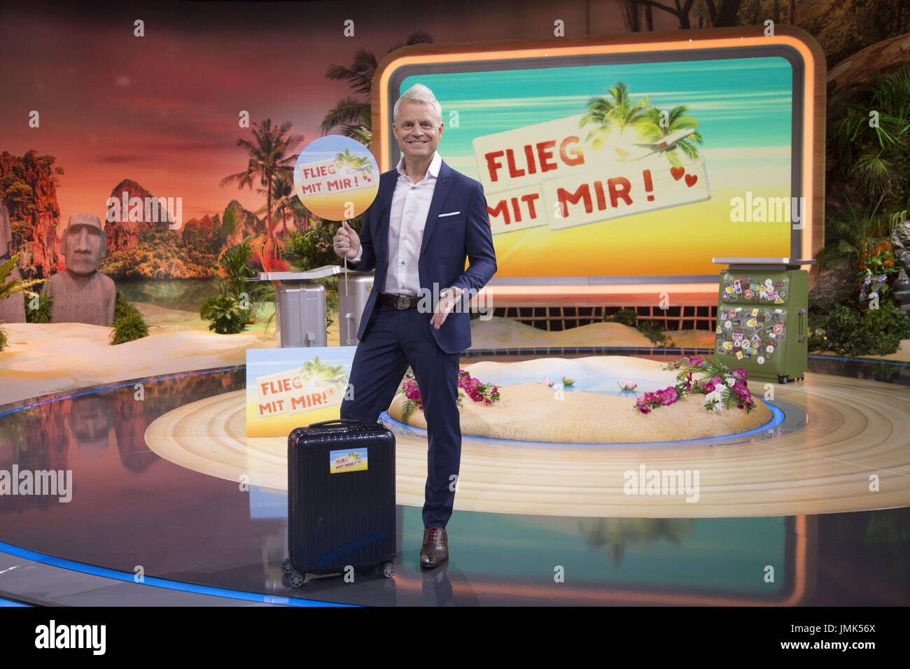 Guido Cantz présente ses nouveaux ARD-TV-Show 'Flieg mit mir" au Studio ...