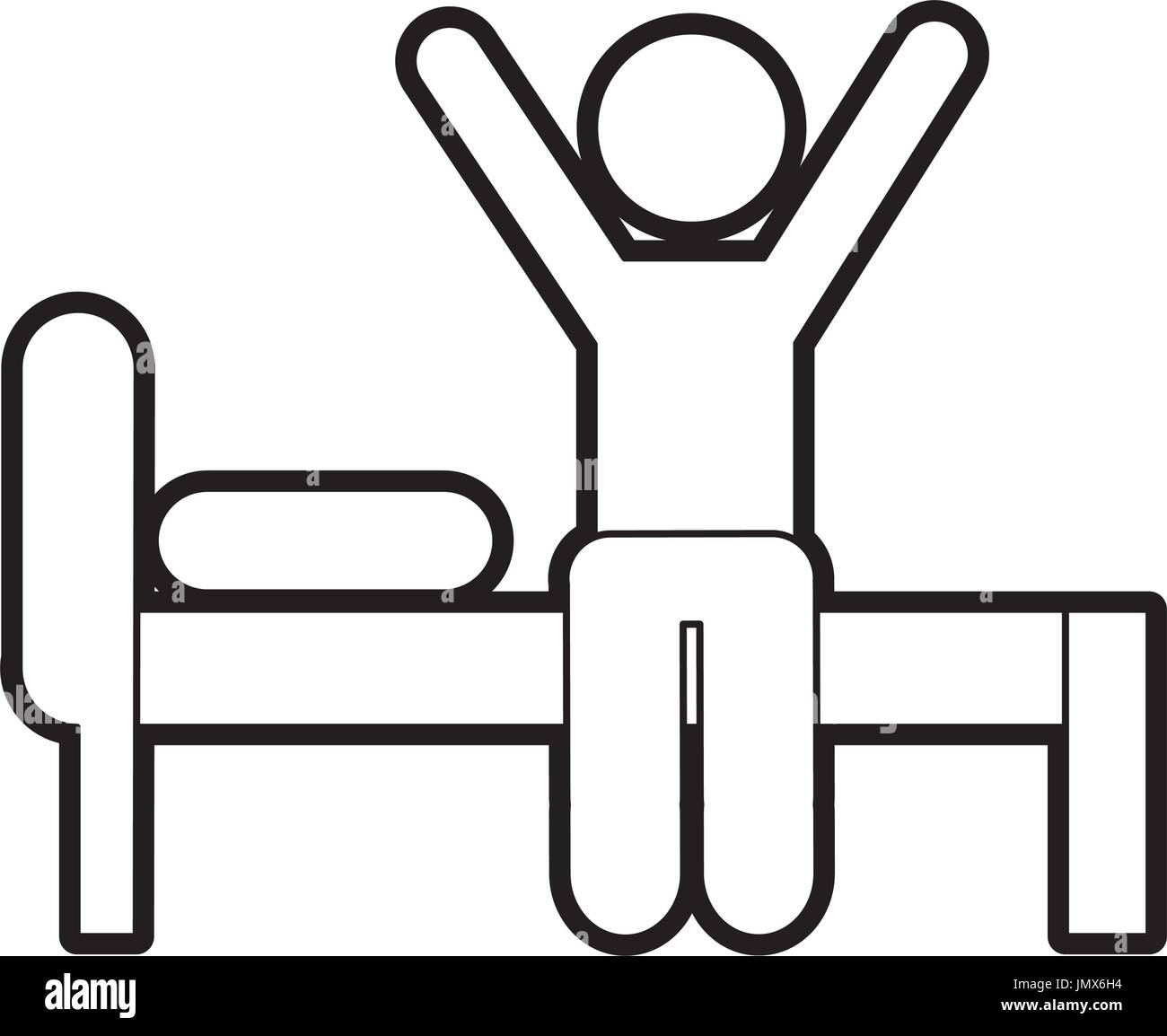 Avatar d'une personne se réveille Image Vectorielle Stock - Alamy