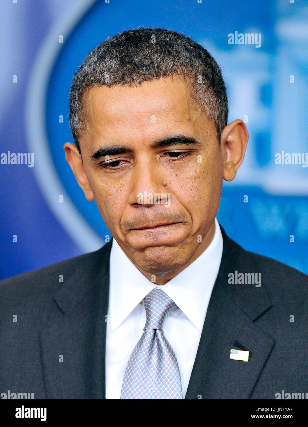 Le président des États-Unis Barack Obama répond aux questions du ...