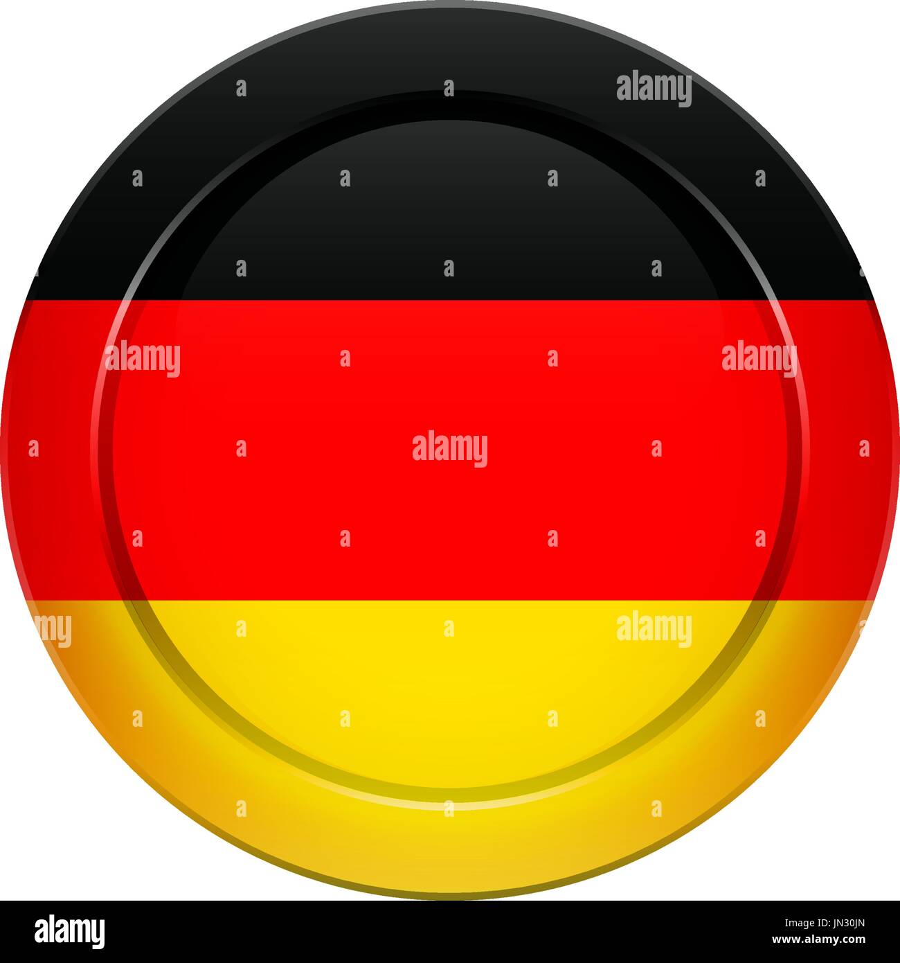 Bouton drapeau design. Drapeau allemand sur le bouton rond. Modèle ...