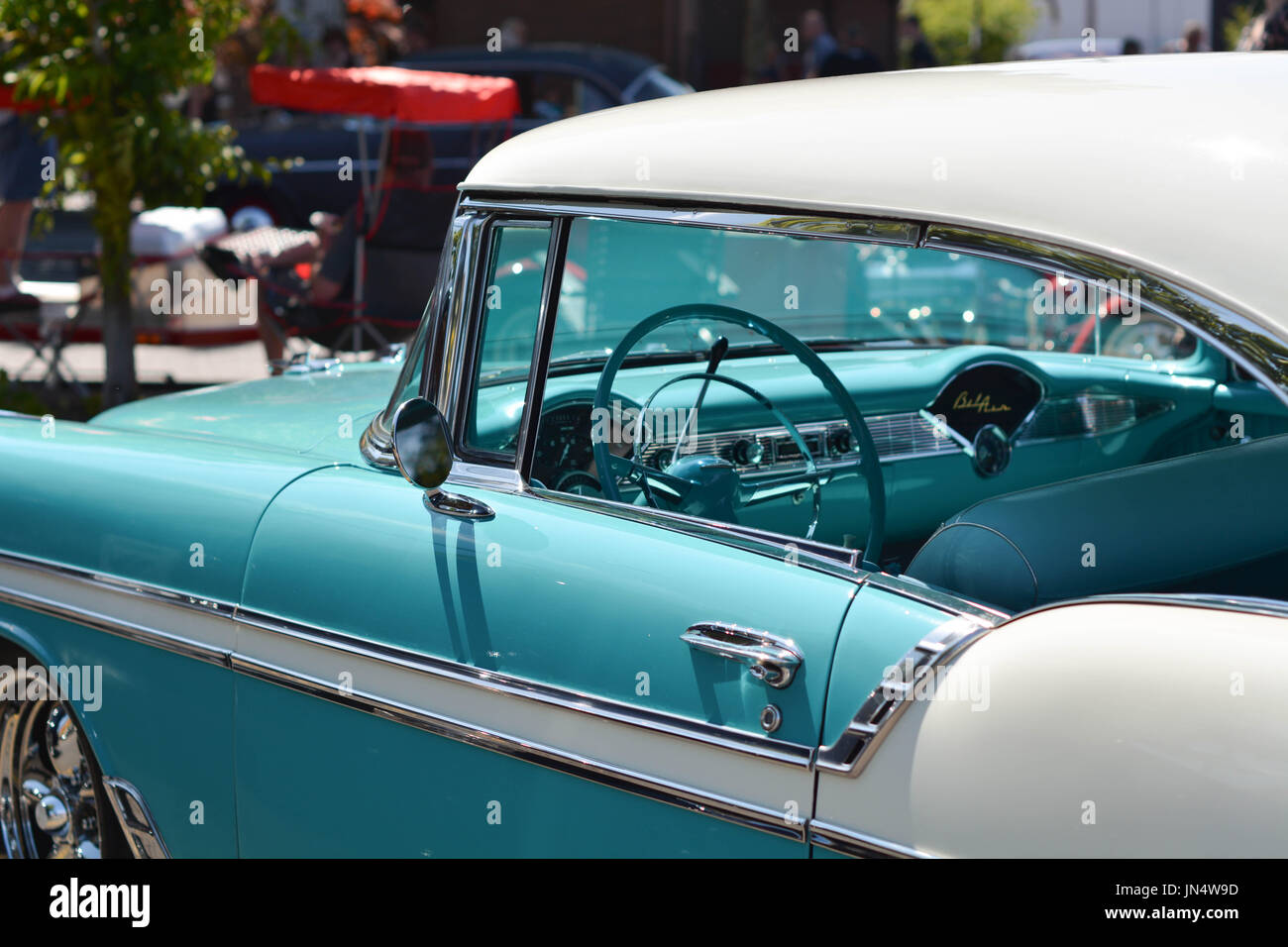 Blue classic car Banque de photographies et d’images à haute résolution ...