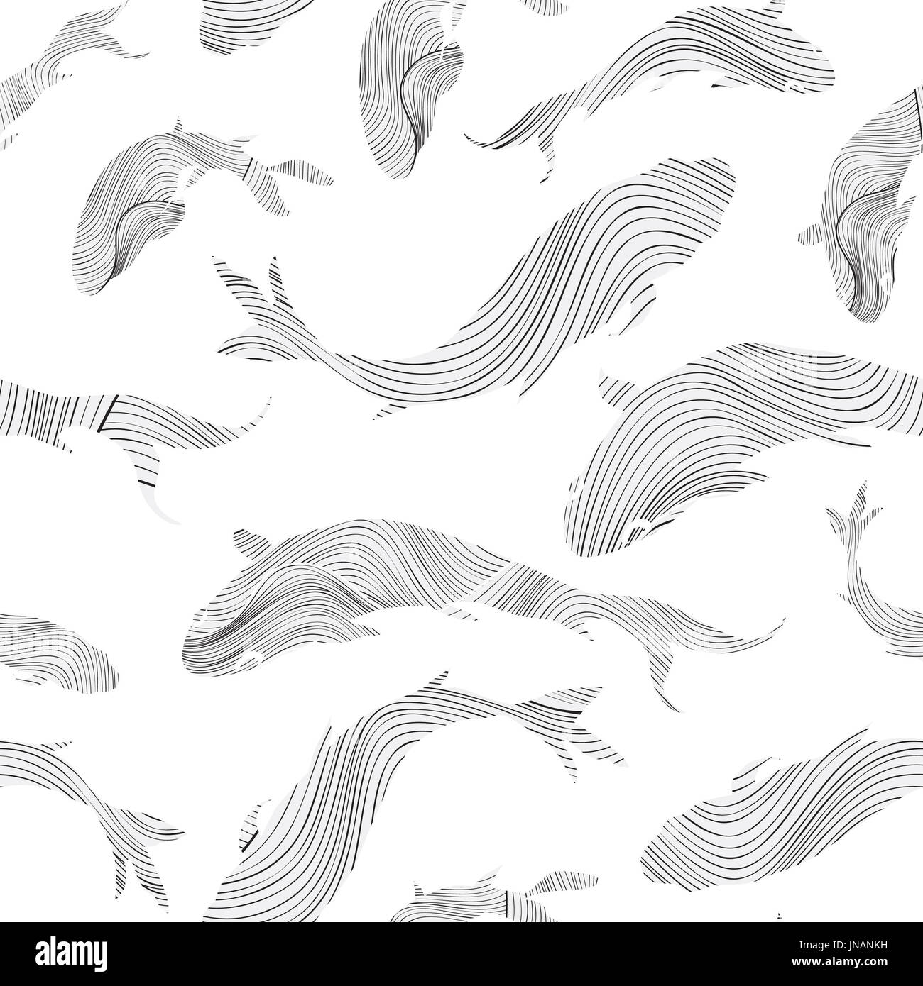 Modèle logique du poisson sous-marin croquis background Photo Stock - Alamy