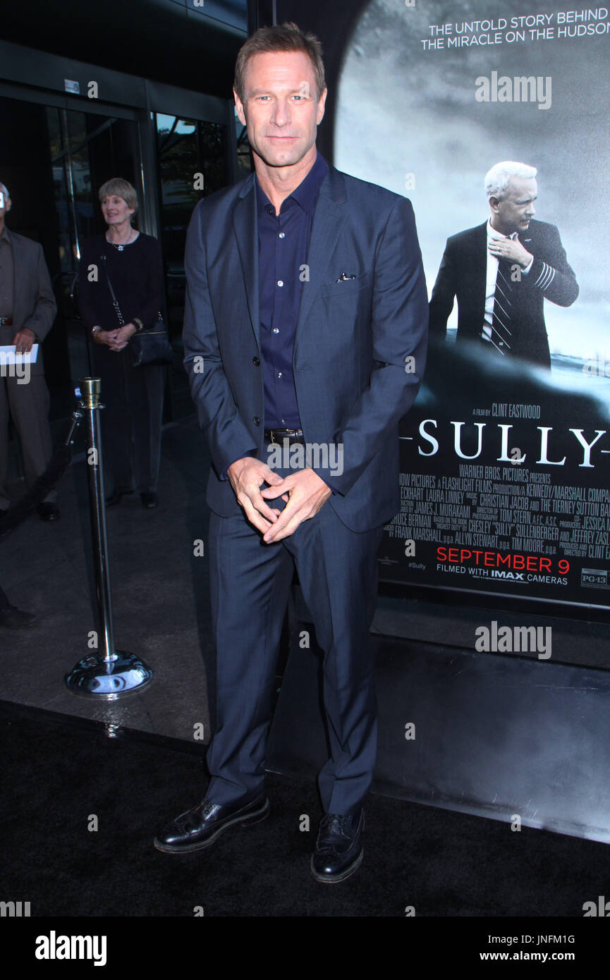 Aaron Eckhart 09/08/2016 Le dépistage de l'industrie de Los Angeles de 'Sully' tenue à l ...