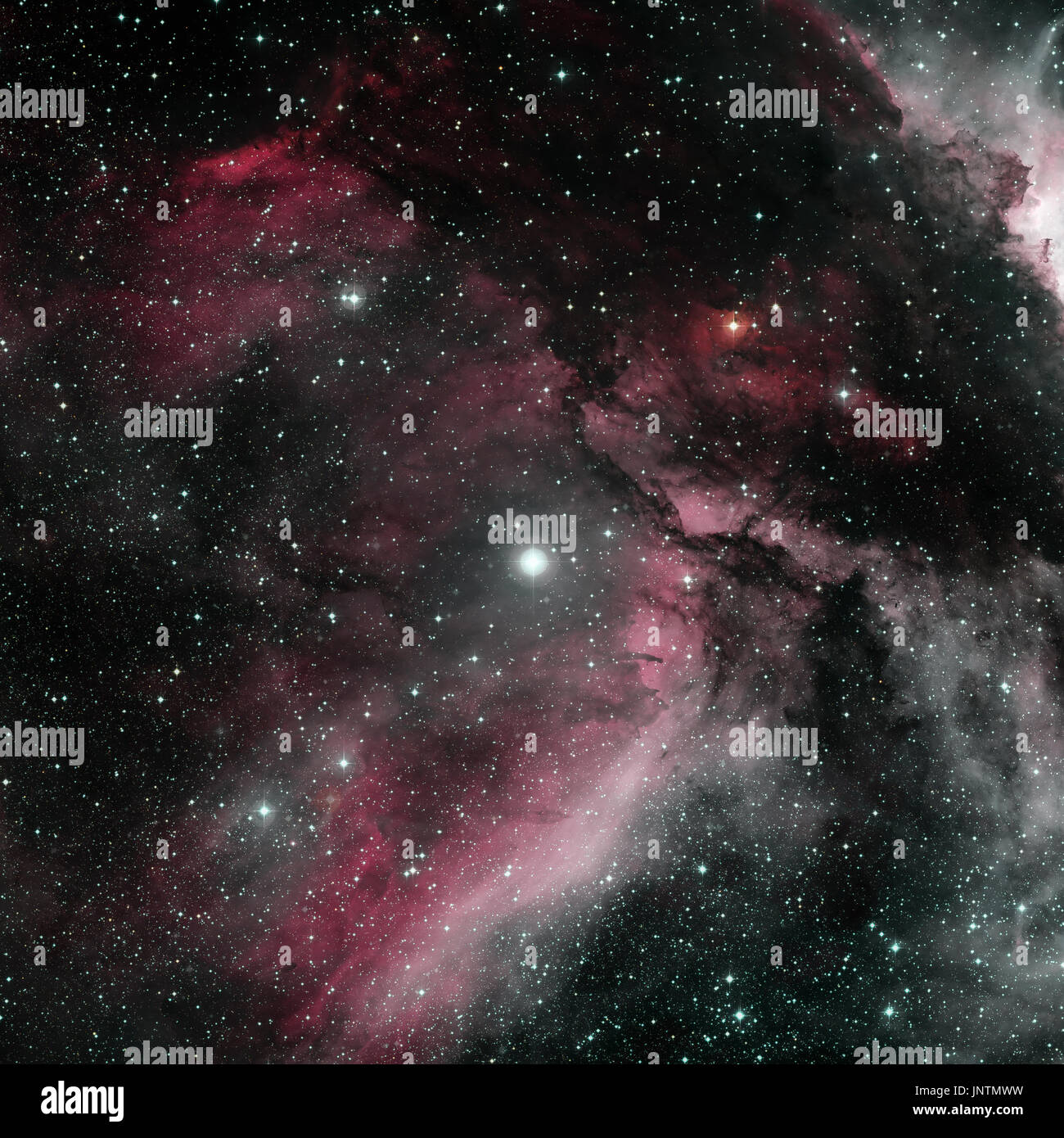 La nébuleuse Carina ou Eta Carinae Nebula ou Grand nébuleuse est une grande nébuleuse lumineuses ...