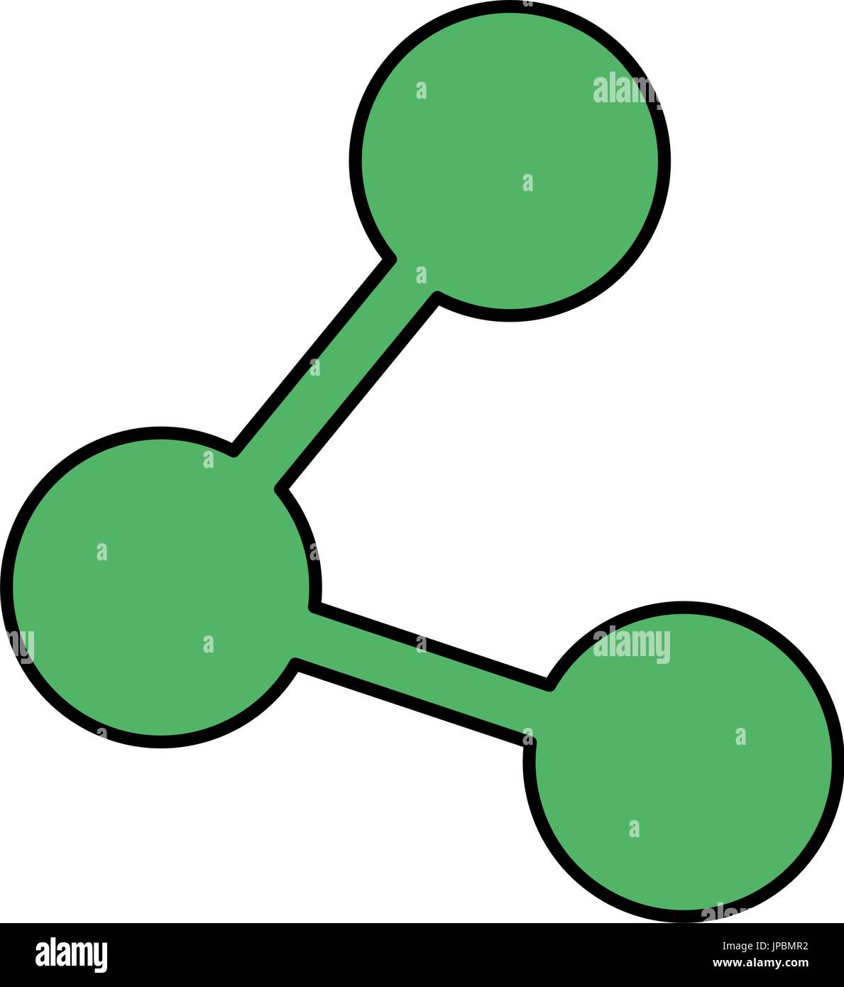 Symbole du réseau social de partage Image Vectorielle Stock - Alamy