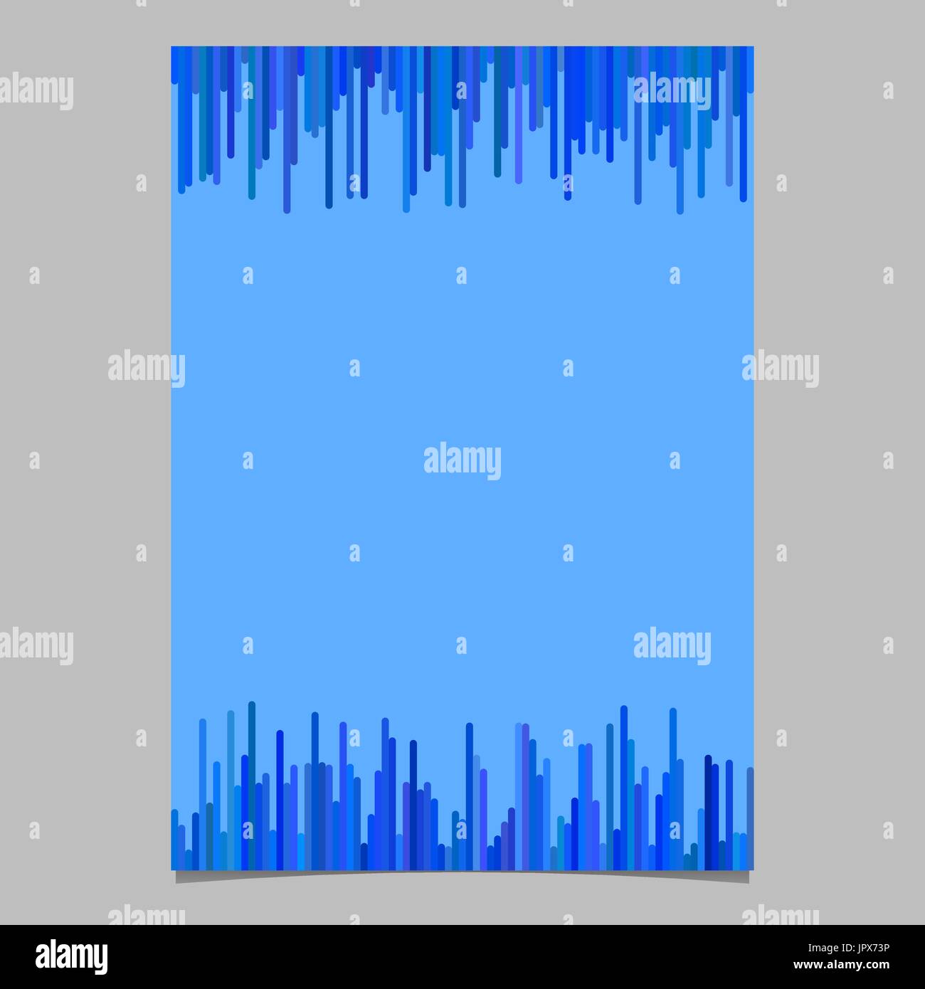 Modèle de page bleu à partir de bandes verticales - scénario vierge ...
