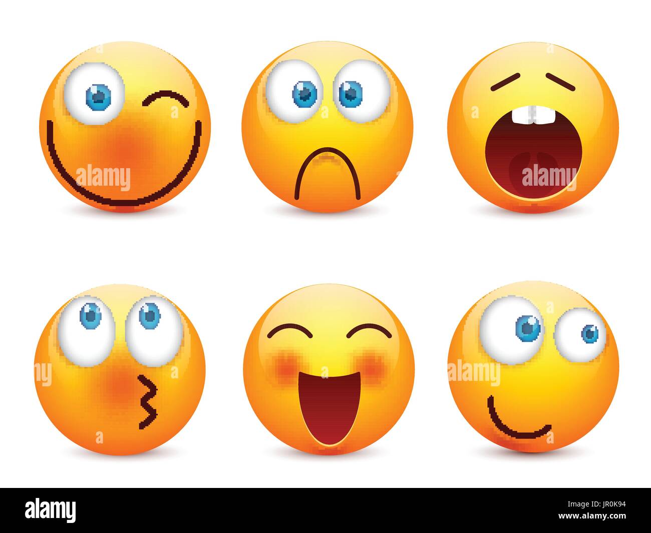 Emoji eyes Banque d'images vectorielles - Alamy