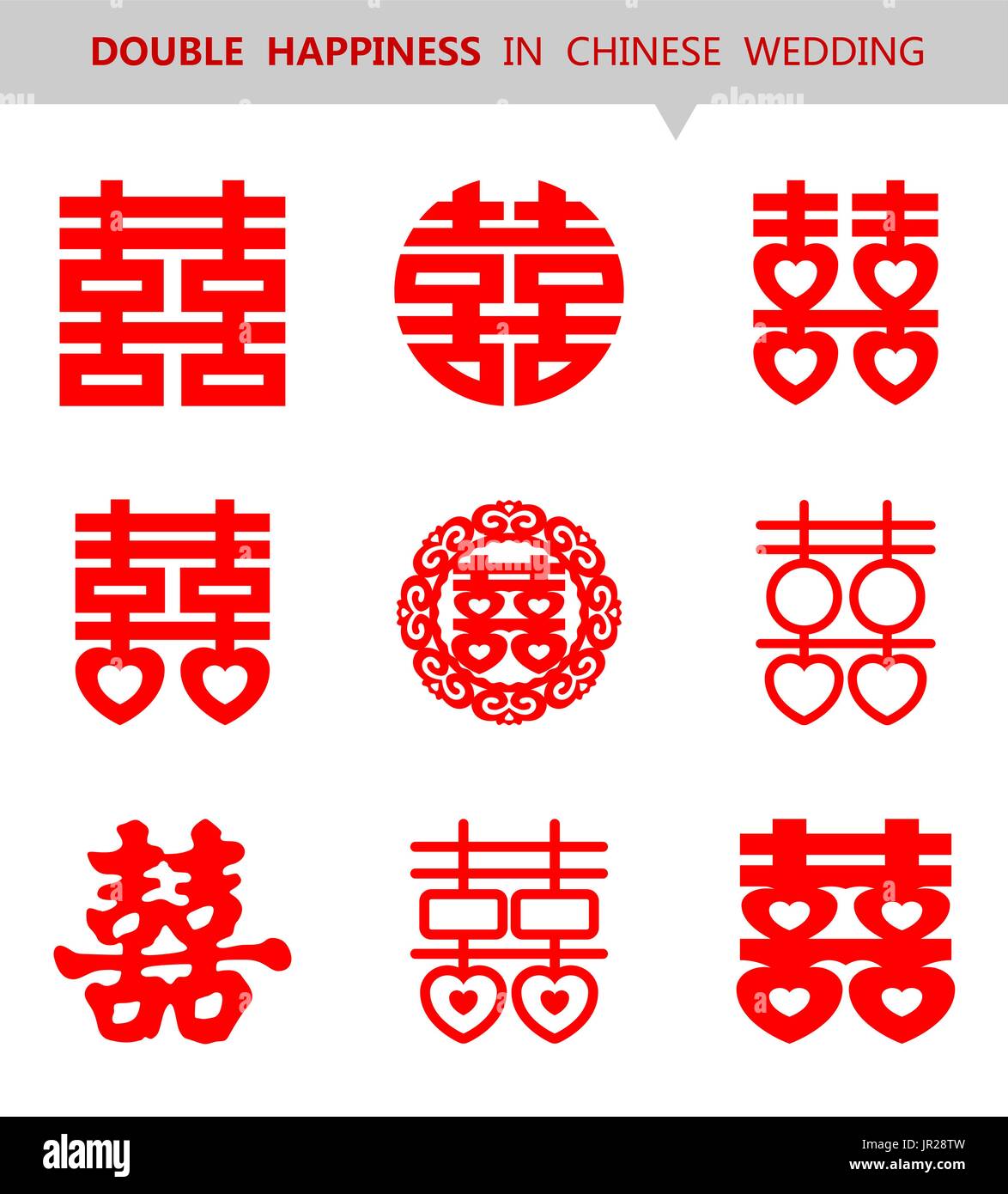 Symbole chinois du bonheur Banque de photographies et d’images à haute ...