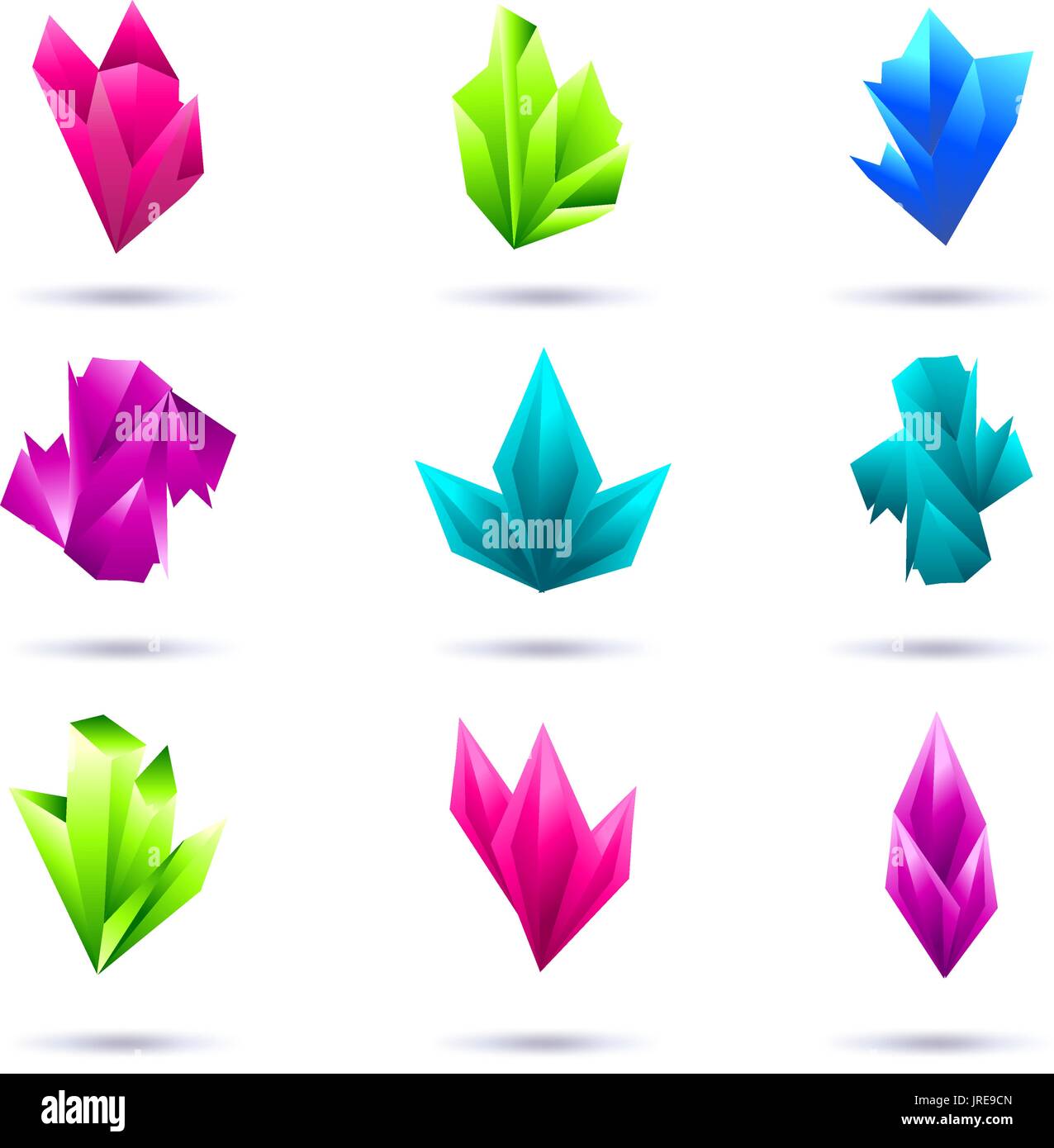 Ensemble de formes et de symboles. Les icônes de la mode et logotypes ...