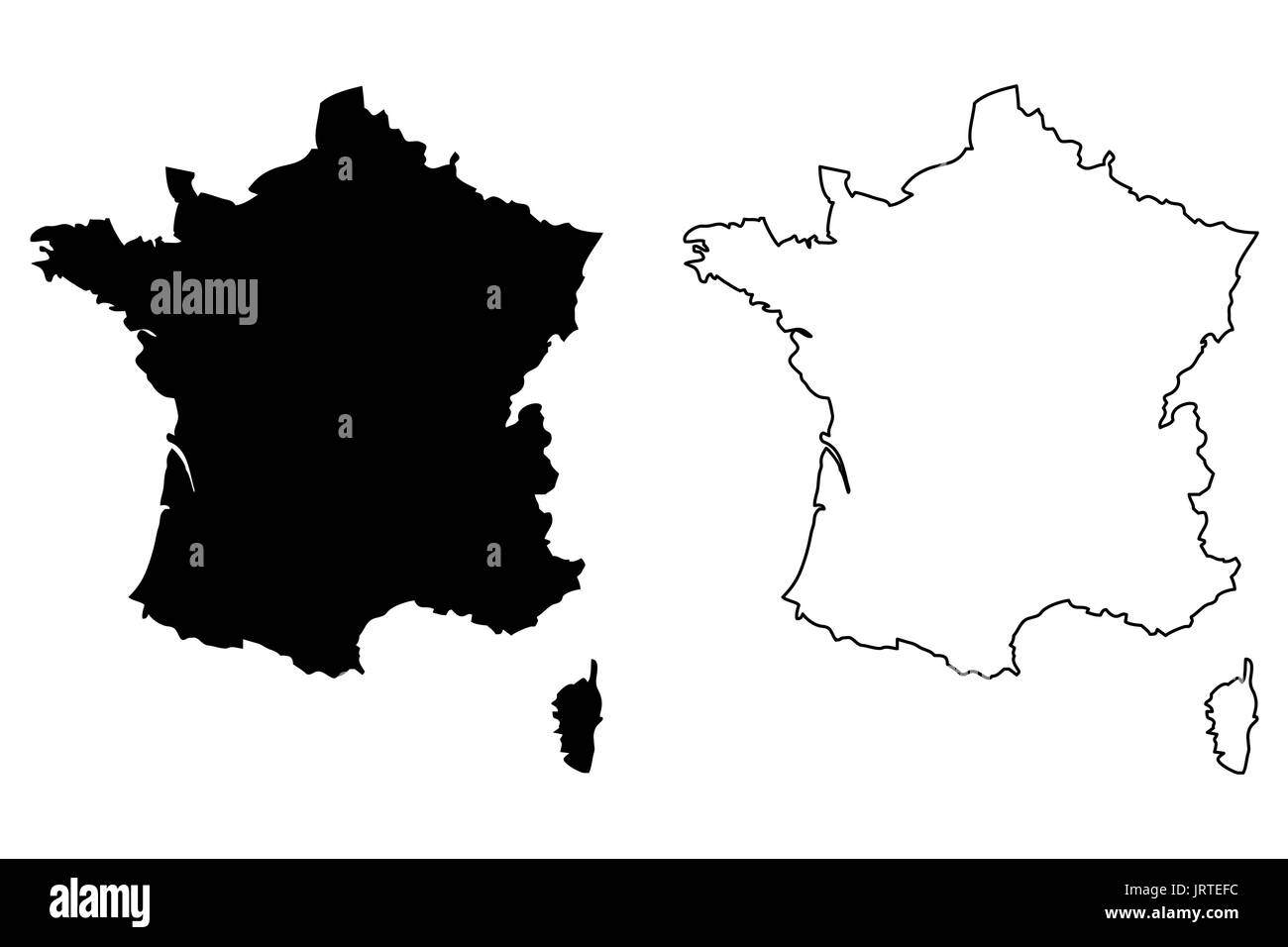 France map vector illustration, croquis gribouillis France plan Image ...