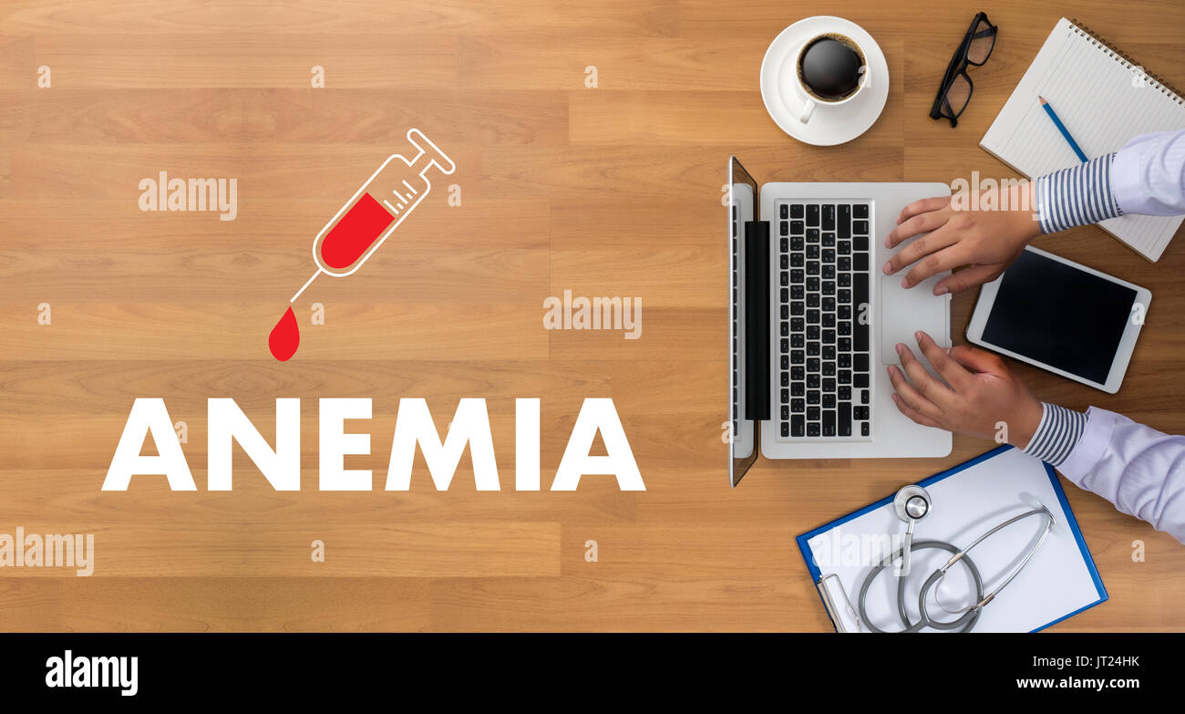 Sang anémie pour test , Concept , Diagnostic médical médecin part ...