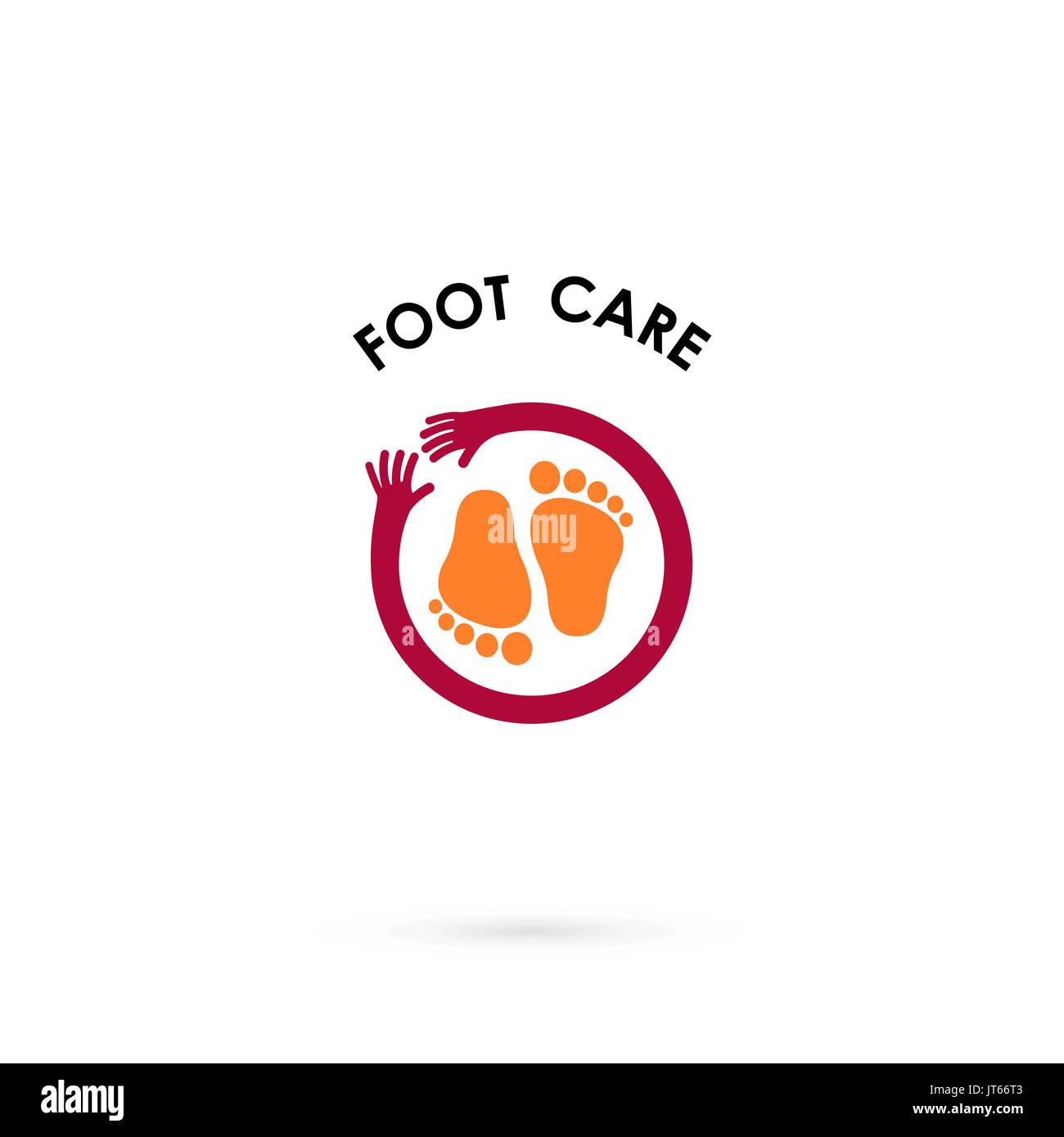 Soins des pieds logo.pied humain icon.pied spa concept.vector ...