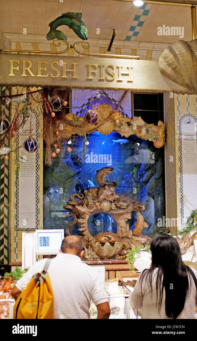 Harrods food hall fish Banque de photographies et d’images à haute ...