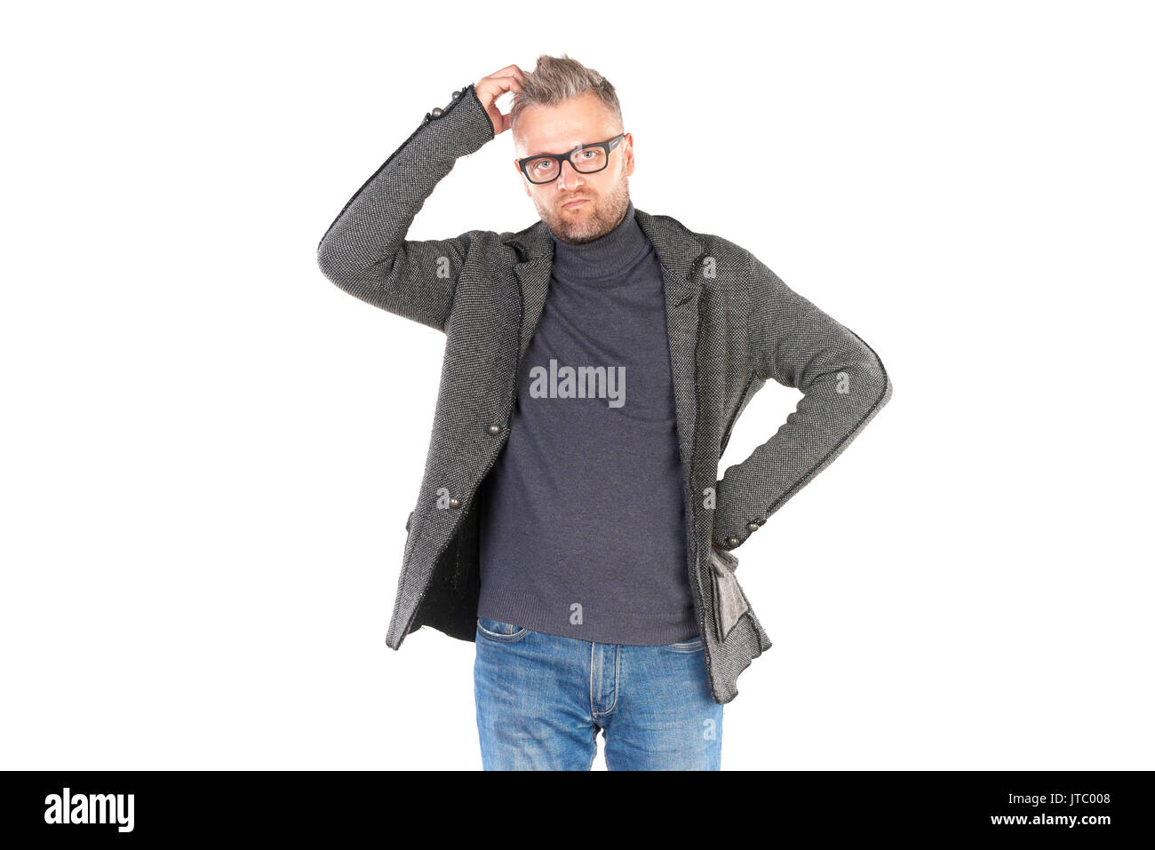 Bonhomme blanc perplexe Banque de photographies et d’images à haute ...