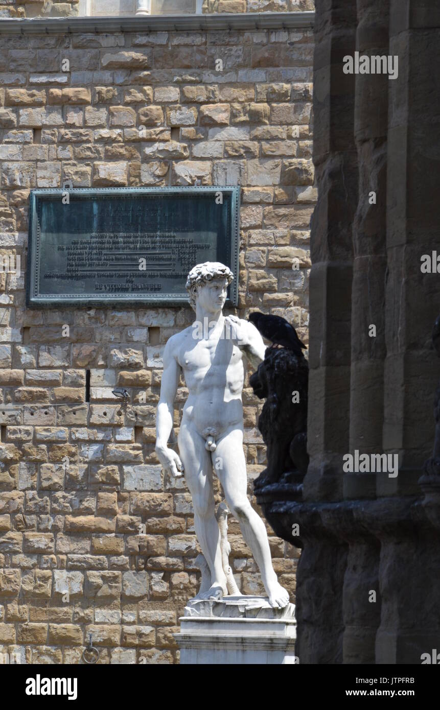Statue de David de Michel-Ange à Florence Photo Stock - Alamy