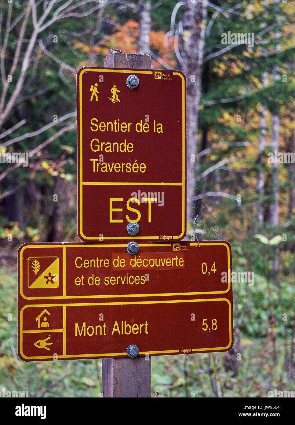 Panneau de signalisation du québec Banque de photographies et d’images ...