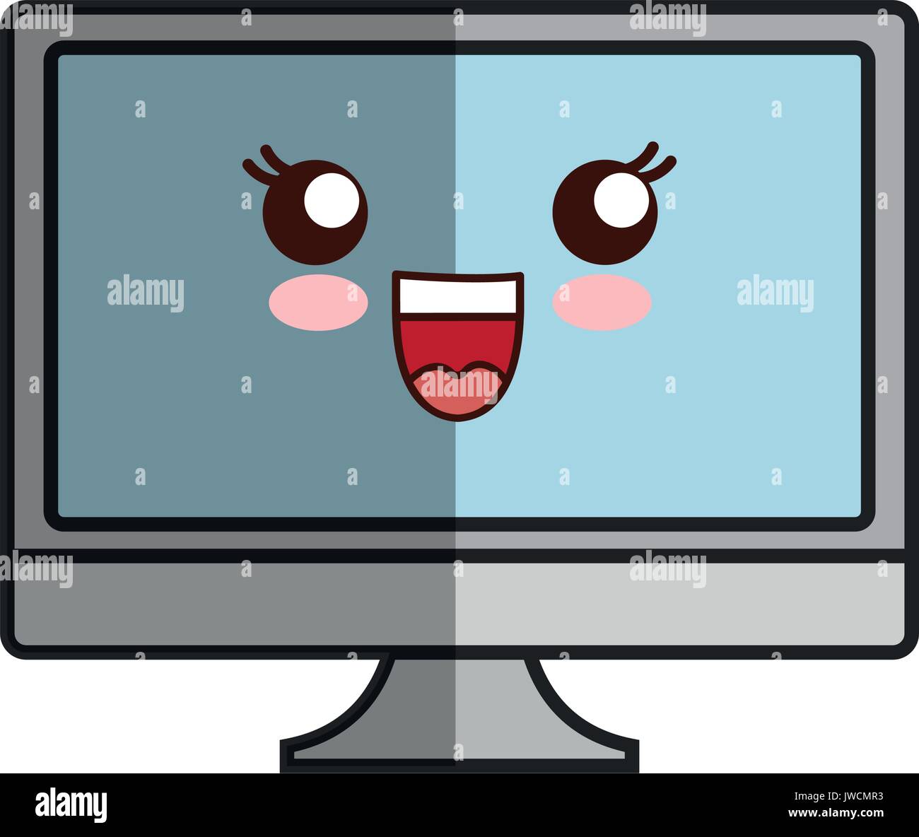 Kawaii computer monitor image Banque de photographies et d’images à ...