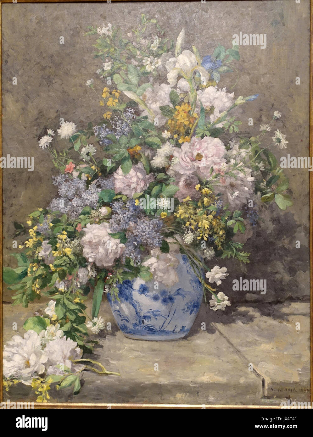 Bouquet de printemps par Pierre Auguste Renoir, 1866, huile sur toile ...