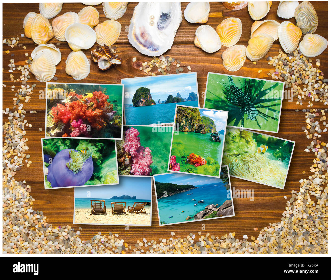 Collage de voyage Banque de photographies et d’images à haute ...