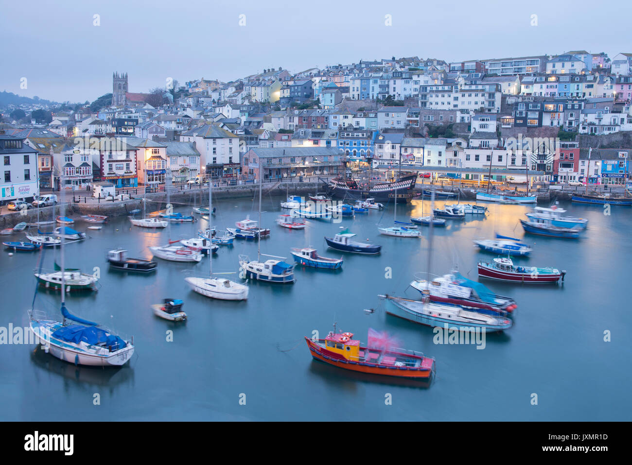 Golden hind dans le port de brixham Banque de photographies et d’images ...