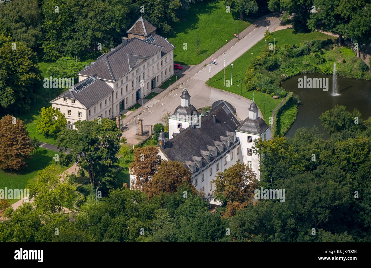 Schloss Borbeck, château baroque, maison principale et une forme ...