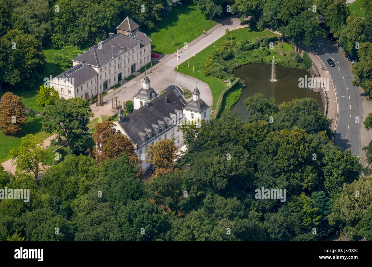 Schloss Borbeck, château baroque, maison principale et une forme ...