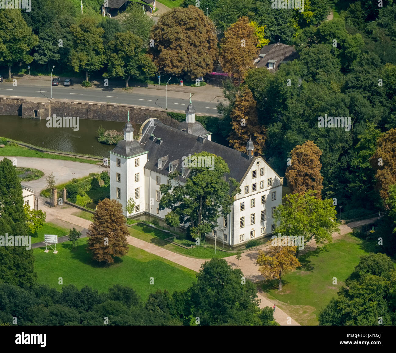 Schloss Borbeck, château baroque, maison principale et une forme ...