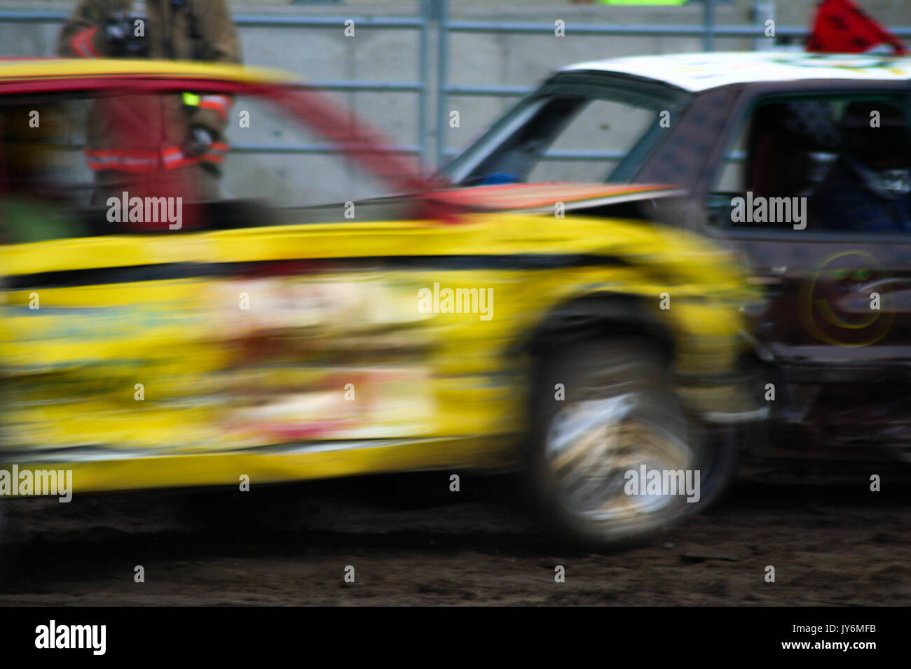 Demolition destruction derby derbies cars Banque de photographies et d ...