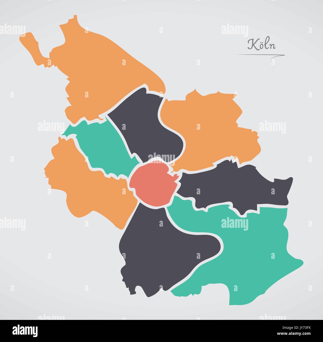 Cologne map Banque de photographies et d’images à haute résolution - Alamy
