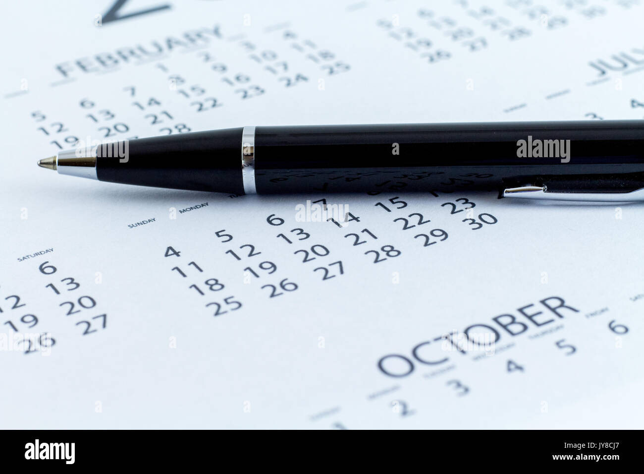 Calendrier jour et mois Banque de photographies et d’images à haute ...